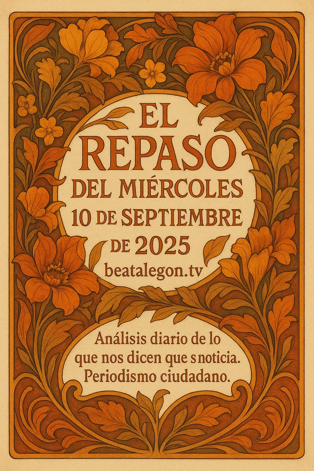 El Repaso del miércoles 10 de septiembre de 2025 – Bea Talegón TV